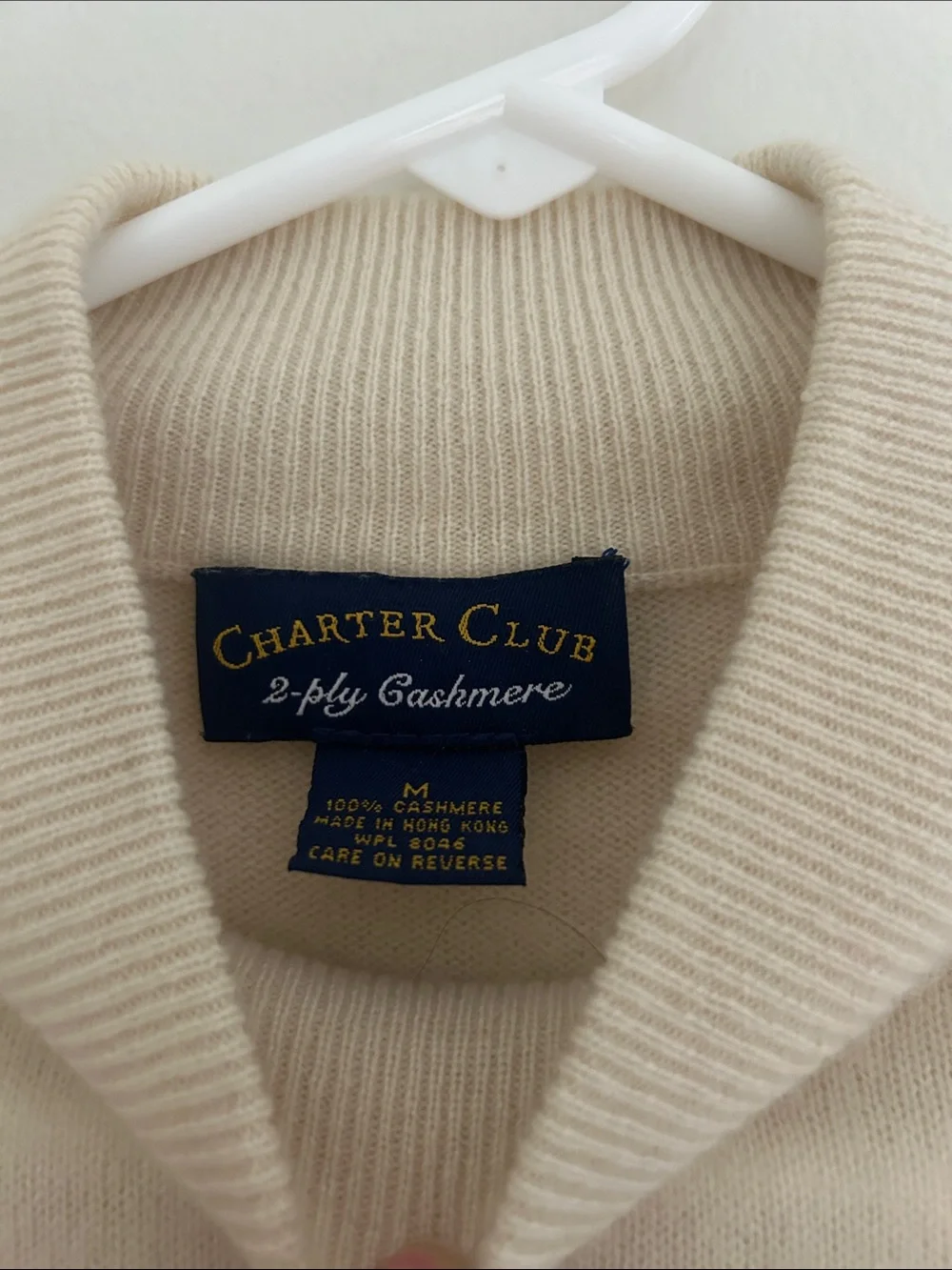 Charter Club | Sweaters | Cream Mock Neck Cashmere Sweater | Poshmark
